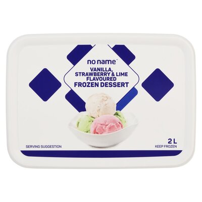 No Name Vanilla, Strawberry & Lime Flavoured Frozen Dessert 2L | PnP