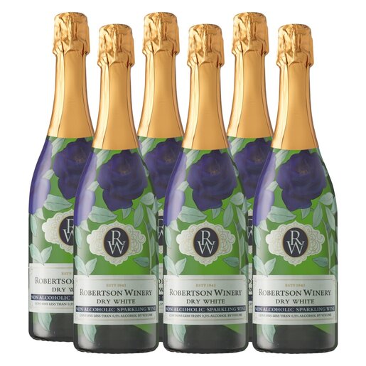 Robertson Dry White Wine Alcohol Free 750ml x 6 | PnP