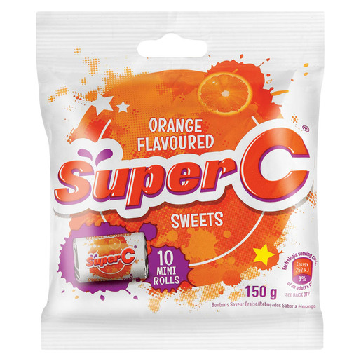 Super C Orange Flavored Mini-sweets 150g | Smart Price Specials | PnP Home