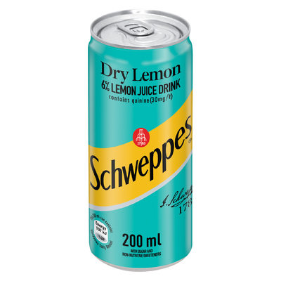 Schweppes Dry Lemon Can 200ml | Smart Price Specials | PnP Home