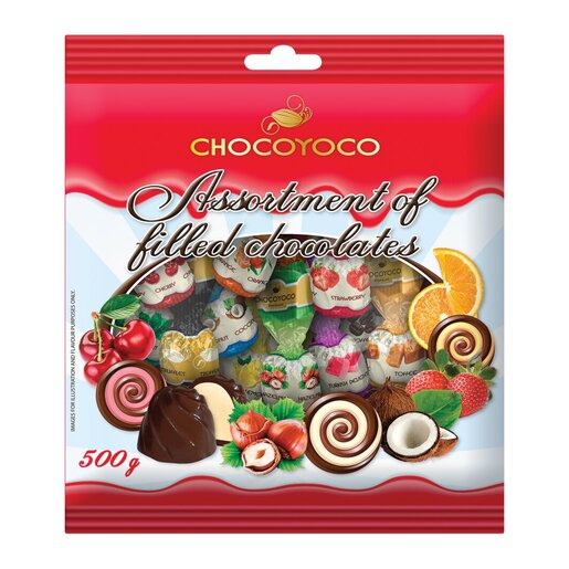 Chocoyoco Assorted Filled Chocolate 500g | PnP