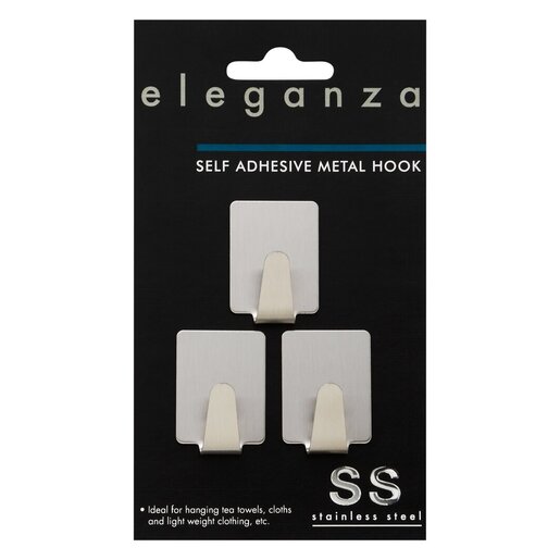 Eleganza Small Rectangle Stainless Steel Hook | PnP
