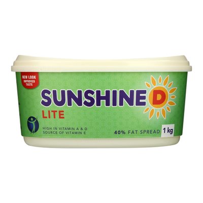 Sunshine D Lite 40% Fat Spread 1kg | PnP