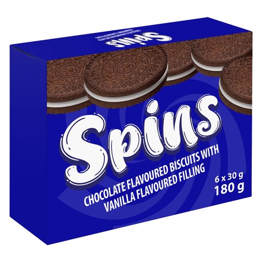 Spins Chocolate Biscuit with Vanilla 180g | PnP