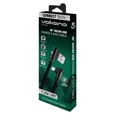 Volkano Slim Series 90 Micro USB Cable | PnP