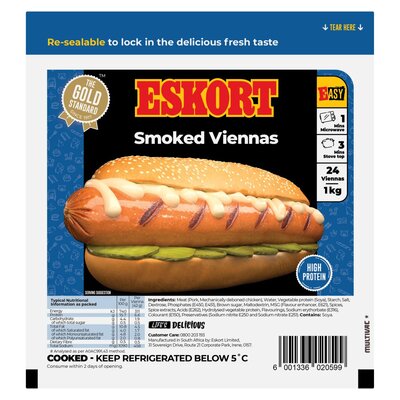 Eskort Rindless Back Bacon 1kg | PnP