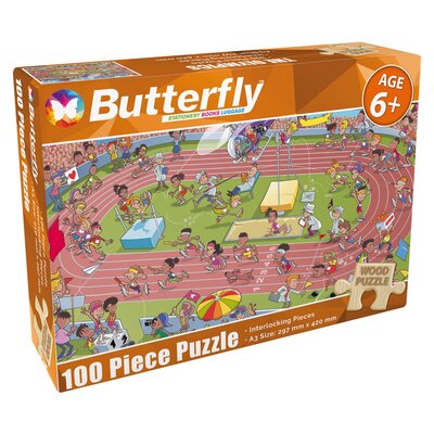 Butterfly Wooden Puzzle 4 Designs 100 Piece | PnP