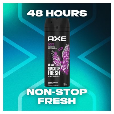 Axe Excite Aerosol Deodorant Body Spray 150ml | Smart Price Specials ...