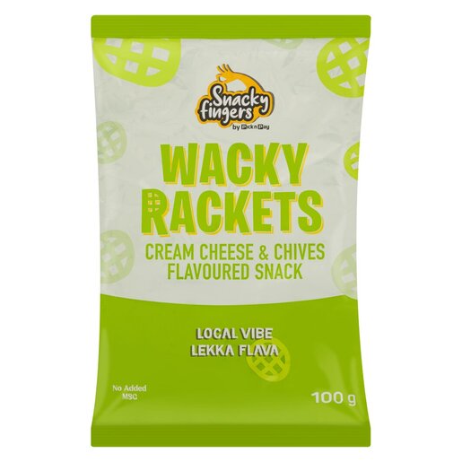 PnP Snacky Fingers Sour Cream Cheese & Chives Wacky Rackets Snack 100g ...