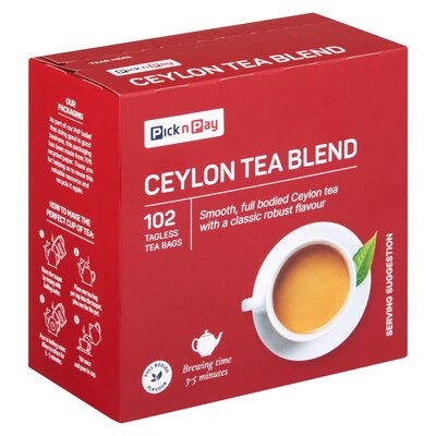 PnP Ceylon Blend Tea 102 Pack x 360 | PnP
