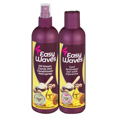 Easy Waves Curl Activator Plus Oil Sheen Spray | PnP