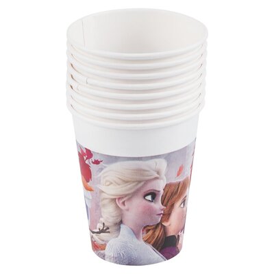 Frozen II Sparkle Paper Cups 200ml 8 Pack | PnP
