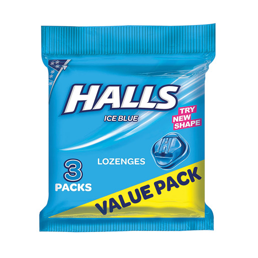 Hall's Cough Drops Ice Blue M/p 3ea x 800 | PnP