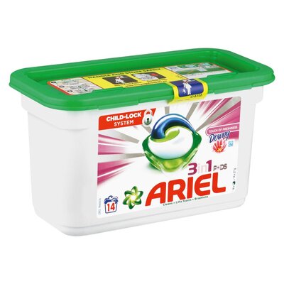 Ariel Liquid Pods Touch of Downy Capsules 14 Pack | PnP