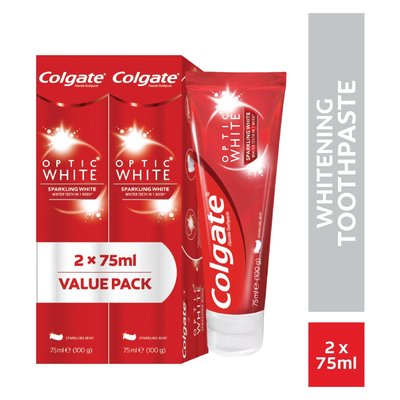 Colgate Optic White Sparkling White, Whitening Toothpaste Value Pack 2 ...