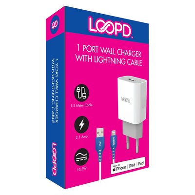 LOOPD Wall Charger Type C Cable | PnP