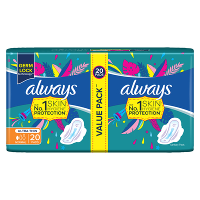 Always Normal Ultra Thin Sanitary Pads 20 Pack | PnP