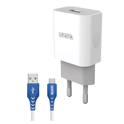 LOOPD White & Blue Mfi To Type C Cable 1.2m 30W | PnP