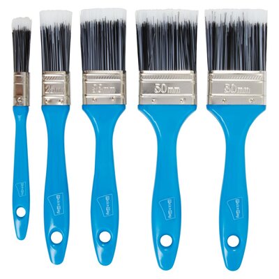 Paint Brush Set 5 Piece-12mm, 25mm, 38mm, 2 x 50mm | PnP