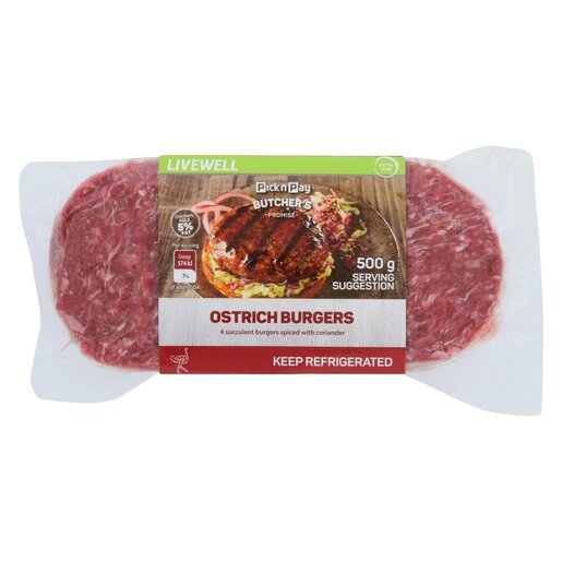 PnP Live Well Ostrich Burgers 500g | PnP
