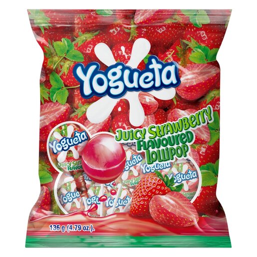 Yogueta Lollipops Strawberry 8 Pack | PnP