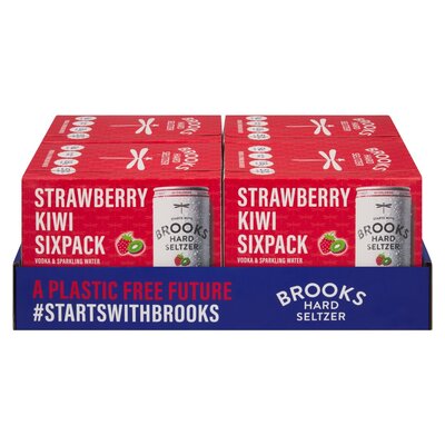 Brooks Strawberry Kiwi Seltzer Can 24 x 300ml | PnP