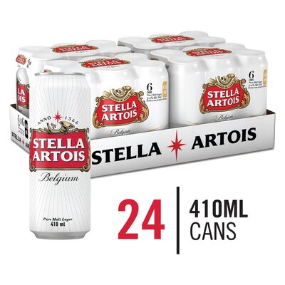 Stella Artois Premium Lager Beer 24 x 410ml | PnP