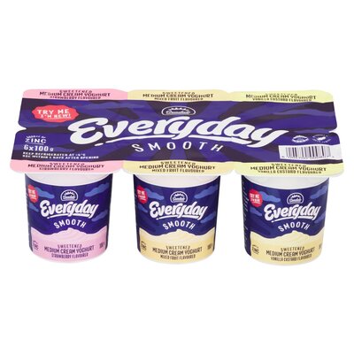Sundale Strawberry, Banana & Mixed Fruit Yoghurt 6 Pack | PnP