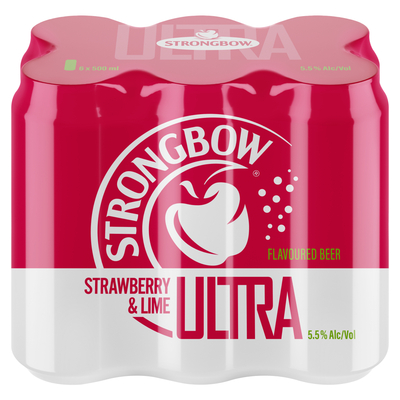 Strongbow Ultra Strawberry & Lime Flavoured Beer 500ml | PnP