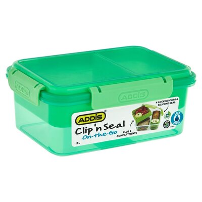 Addis Green Clip & Seal Multi Comp Lunch Box 2L | PnP