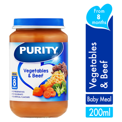 Purity Jar Vegetables & Beef 200ml from 8 Months | PnP