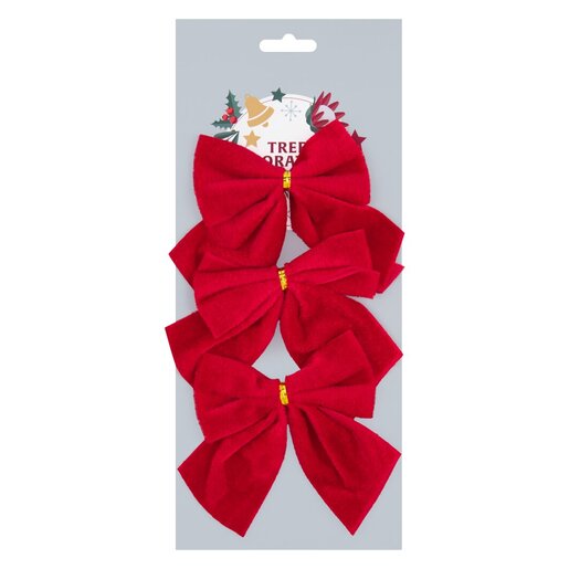 Santa's Village Red Bows 3 Piece | PnP