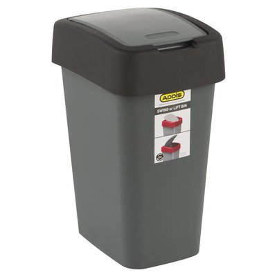 Addis 25L Swing & Lift Bin Dark Grey x 3 | PnP