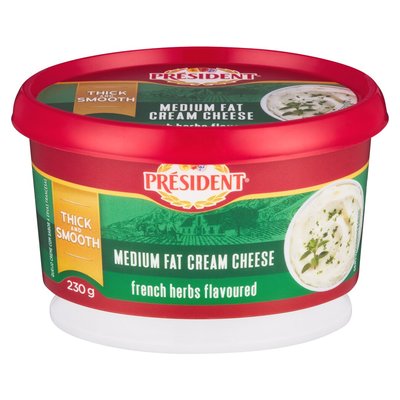 President Thick & Smooth French Herb Cream Cheese 230g | PnP