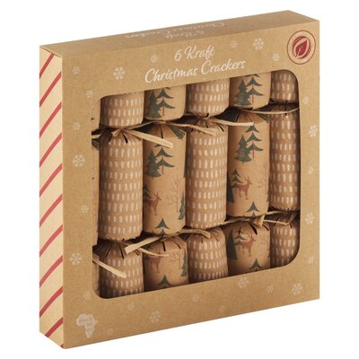 Holly & Ivy Kraft Christmas Crackers 6 Pack | Smart Price Specials ...