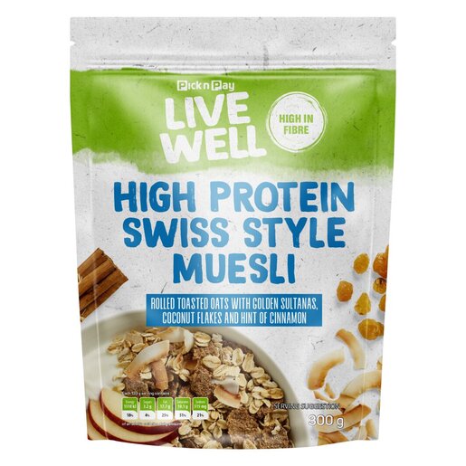 PnP Live Well High Protein Swiss Muesli 300g | PnP