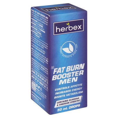 Herbex Mens Boost Fat Burn Drops 50ml | PnP