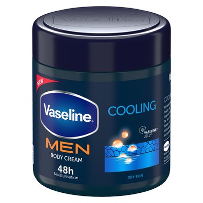 Vaseline Men Cooling Moisturizing Body Cream for Dry Skin 400ml | Smart ...