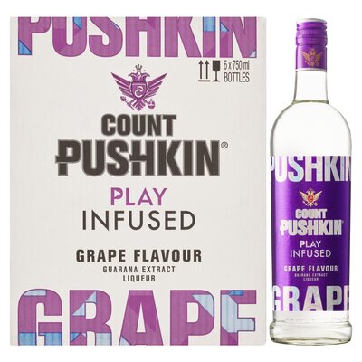 Count Pushkin Grape Energy 750ml x 6 | PnP