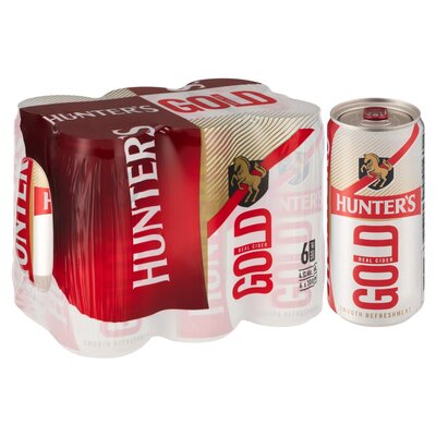 Hunters Gold Can 6 x 300ml | PnP