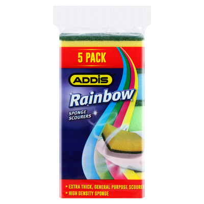 Addis Heavy Duty Sponge Scourers 4 Pack | PnP