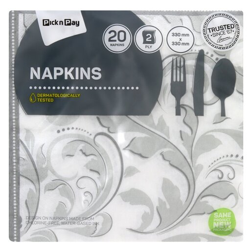 PnP 2 Ply Serviettes Swirley 20ea | Smart Price Specials | PnP Home