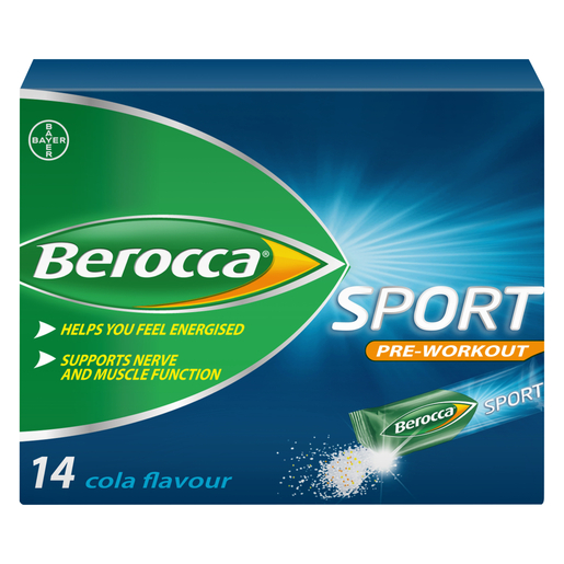 Berocca Sport Cola Pre-workout Fast Melt Powder Sachets 14 Pack | PnP