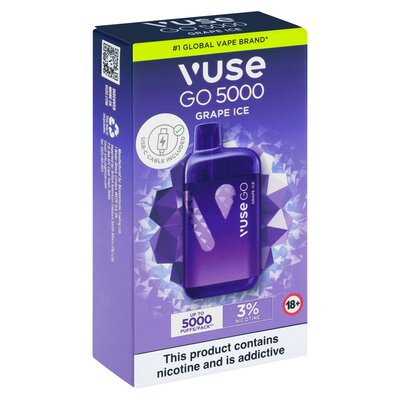 Vuse Go 5000 Disposable Vape Grape Ice 3% | PnP