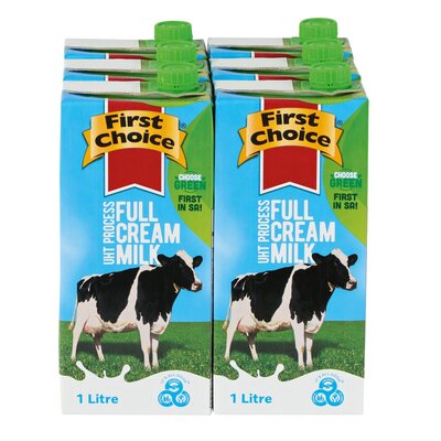 First Choice UHT Full Cream Milk 6 x 1L | Smart Price Specials | PnP Home