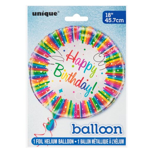 G&D Happy Birthday Foil Helium Balloon 8 Pack | PnP