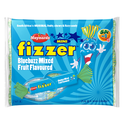 Beacon Bluebuzz Mixed Fruit Flavoured Mini Fizzer 100 Pack | PnP