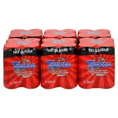 Twizza No Suagr Cola Flavoured Carbonated Drink 300ml x 24 | PnP