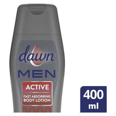 Dawn Men Active Fast Absorbing Body Lotion for Dry Skin 400ml | PnP