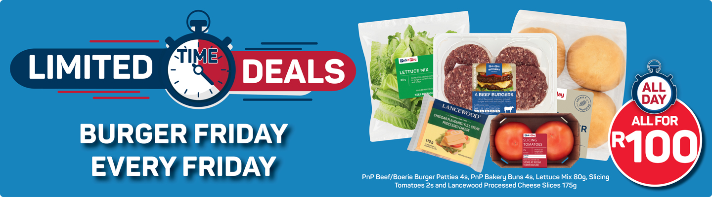Burger Recipes | Recipes | PnP